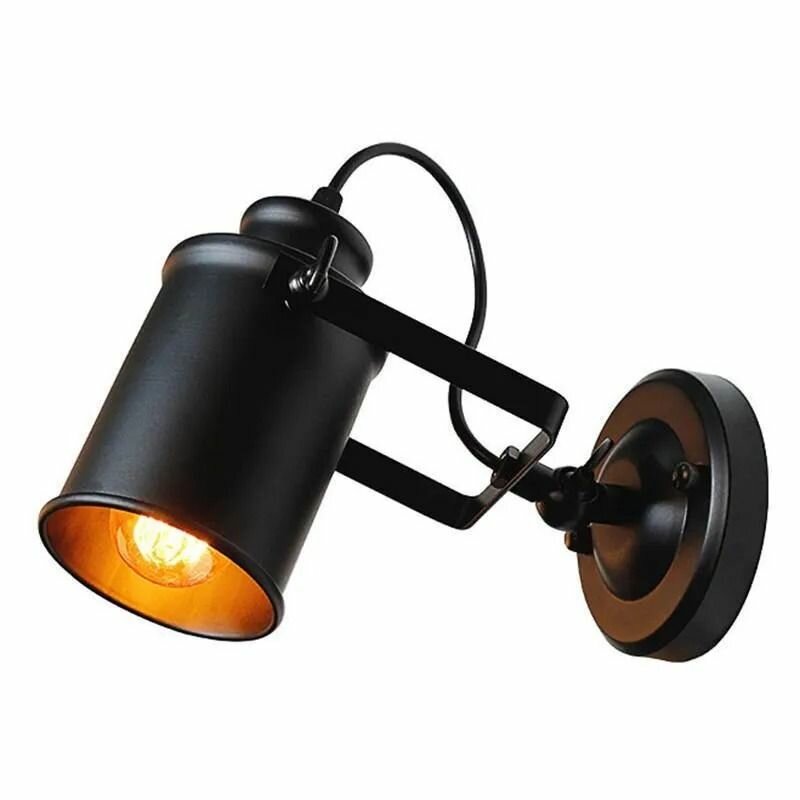 Регулируемый настенный светильник E27 Винтажное настенное бра ZMJUJA со светодиодными лампочками！