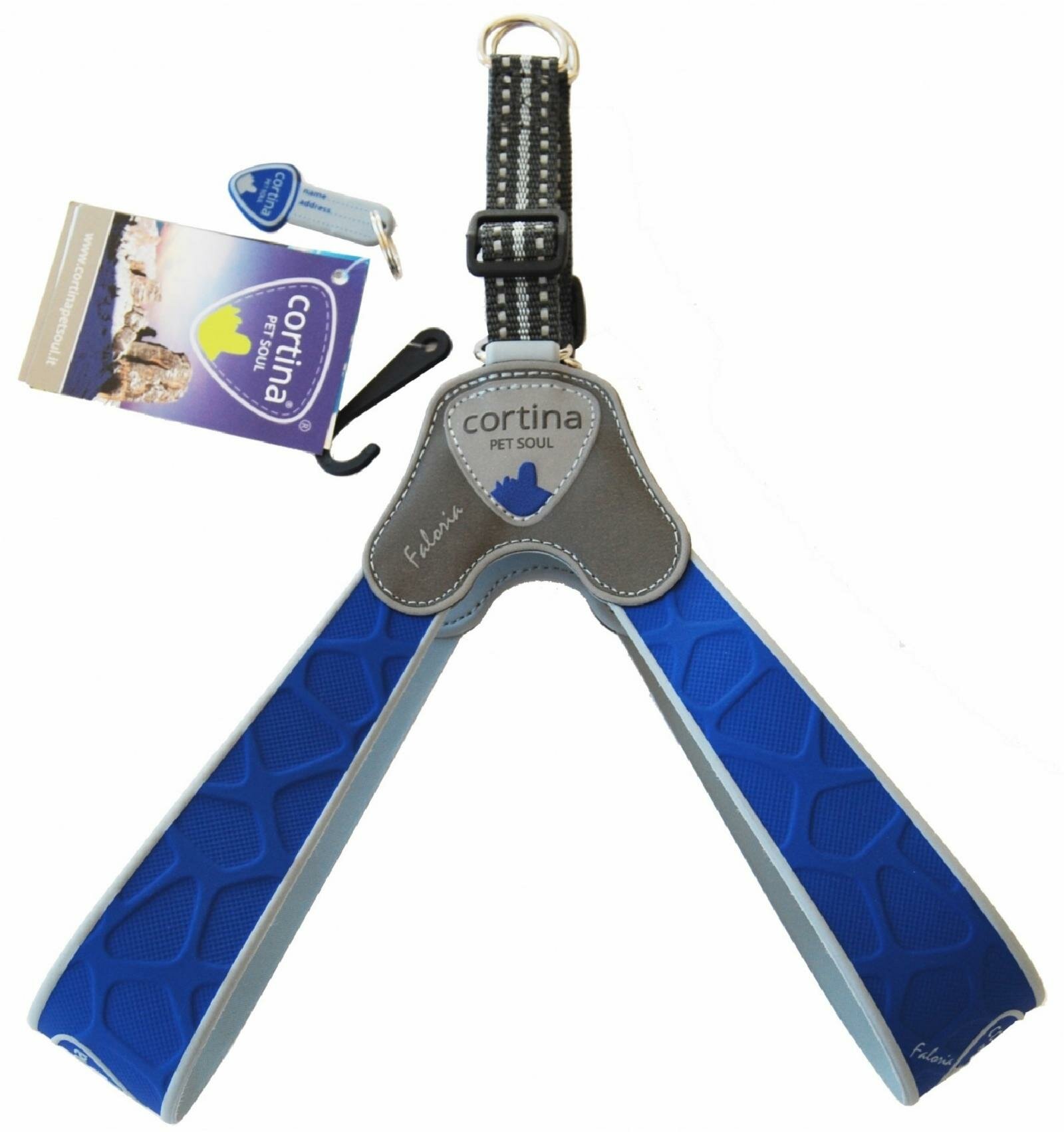 Суперпрочная шлейка FALORIA, неоновый синий (Италия)