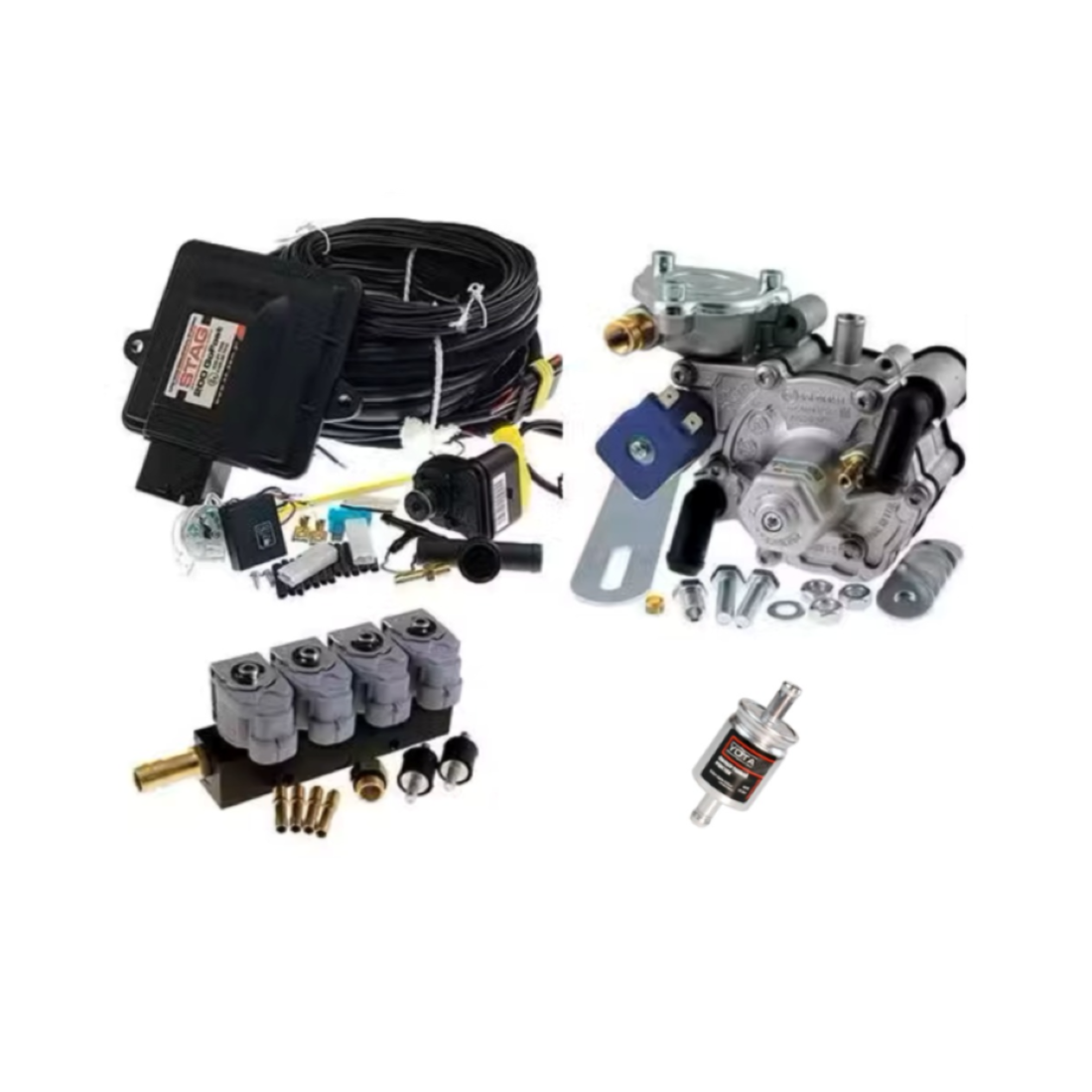 Комплект ГБО (4 цил): GoFast, Nordic AT09, Valtek, фильтр (оригинал)