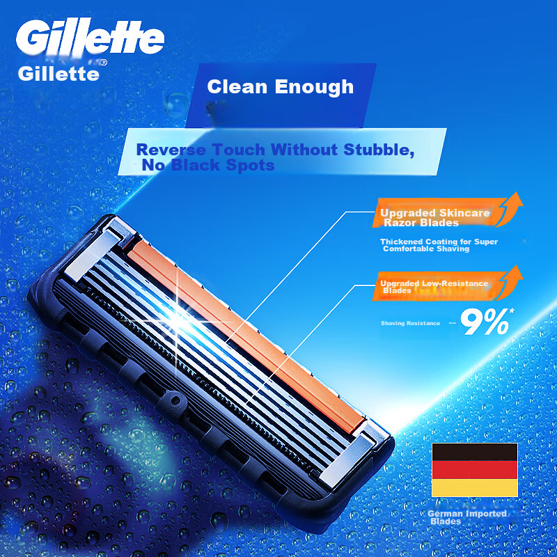 Gillette Manual Razor Fusion ProGlide, 1 Handle with 3 Blades, 5-Layer Blades, Manual Shaver, Birthday Gift for Men, Gift for Boyfriend, Not Jili