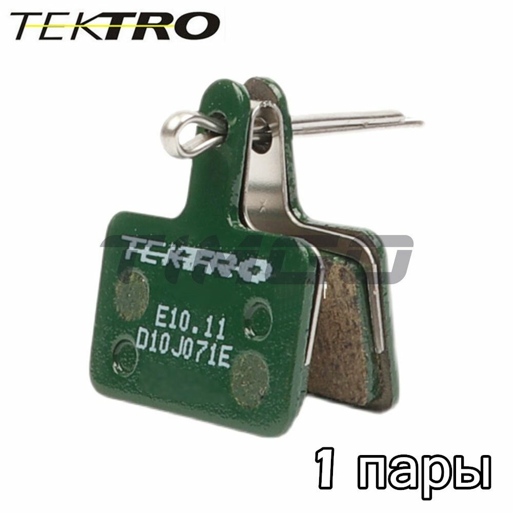 Колодки для дисковых тормозов, Tektro, E10.11,1 пары, органические, Совместима с HD-M500 M290 M275 T710 T290 MD-M500 M300 M280 C550 C400 Shimano MT200 M355 M395 M415