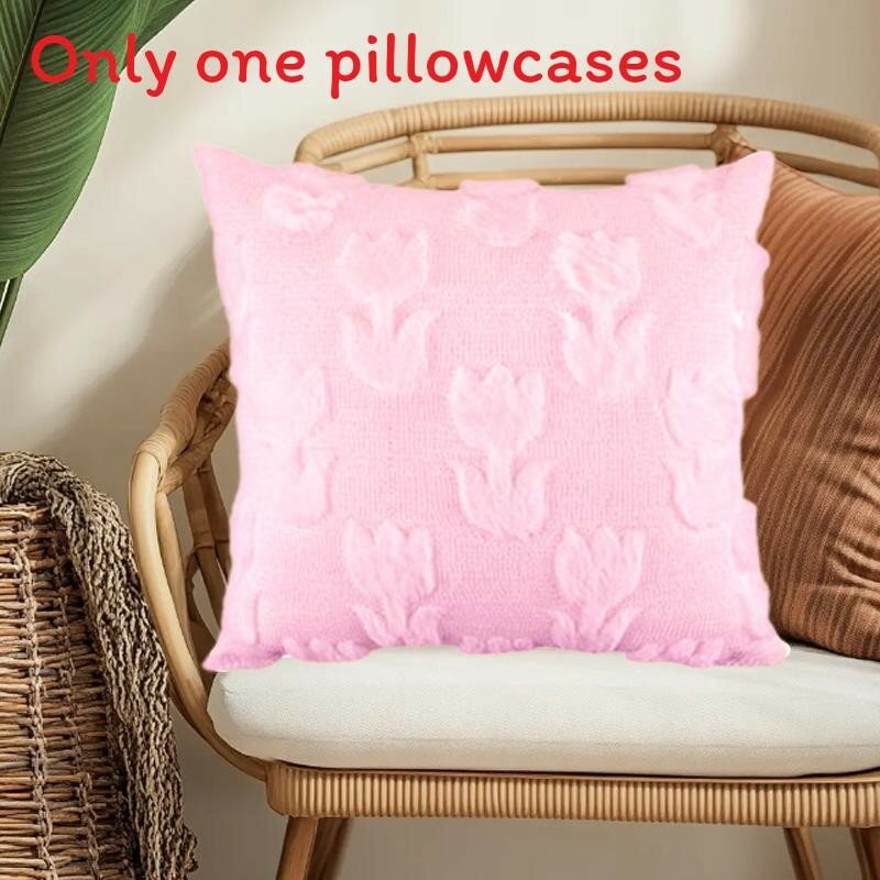 Minimalist plush pillow cover 45in washable sofa cushion removable logo for bed living room decor
