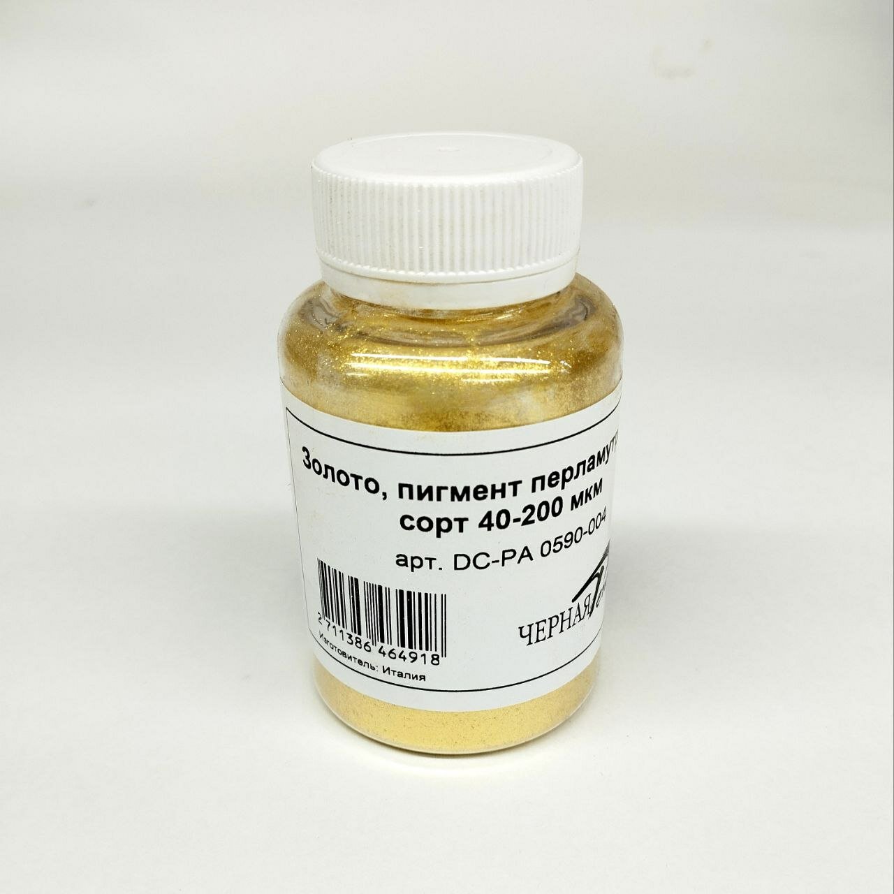 Золото, пигмент перламутровый, сорт 40-200 мкм, 40гр.