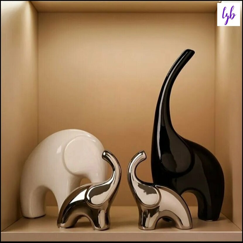 Эксклюзивная декоративная фигурка слонов для стильного оформления домашнего интерьера