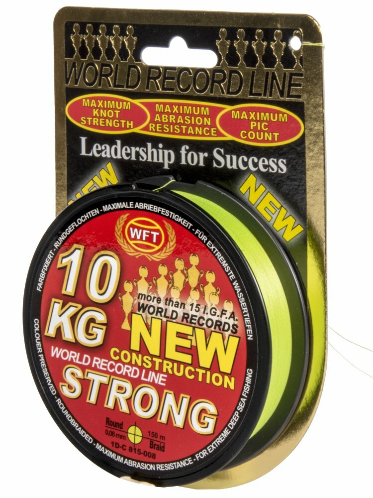 Шнур плетёный WFT KG STRONG Chartreuse 150/008