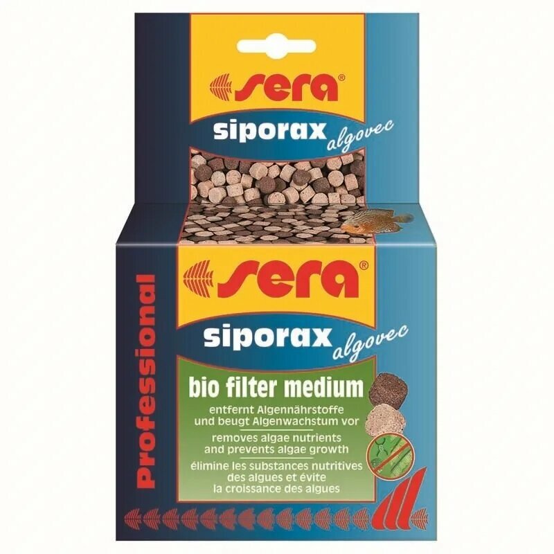 Sera биологический наполнитель SIPORAX ALGOVEC Professional, 210 г