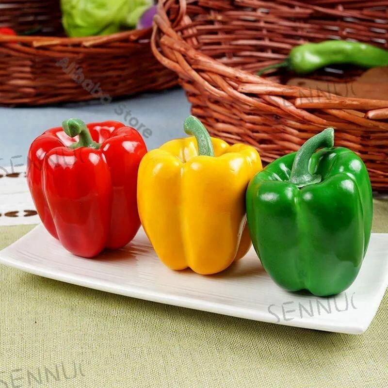 Овощи искусственные для декора - Перец / Муляж фруктов и овощей/Муляж