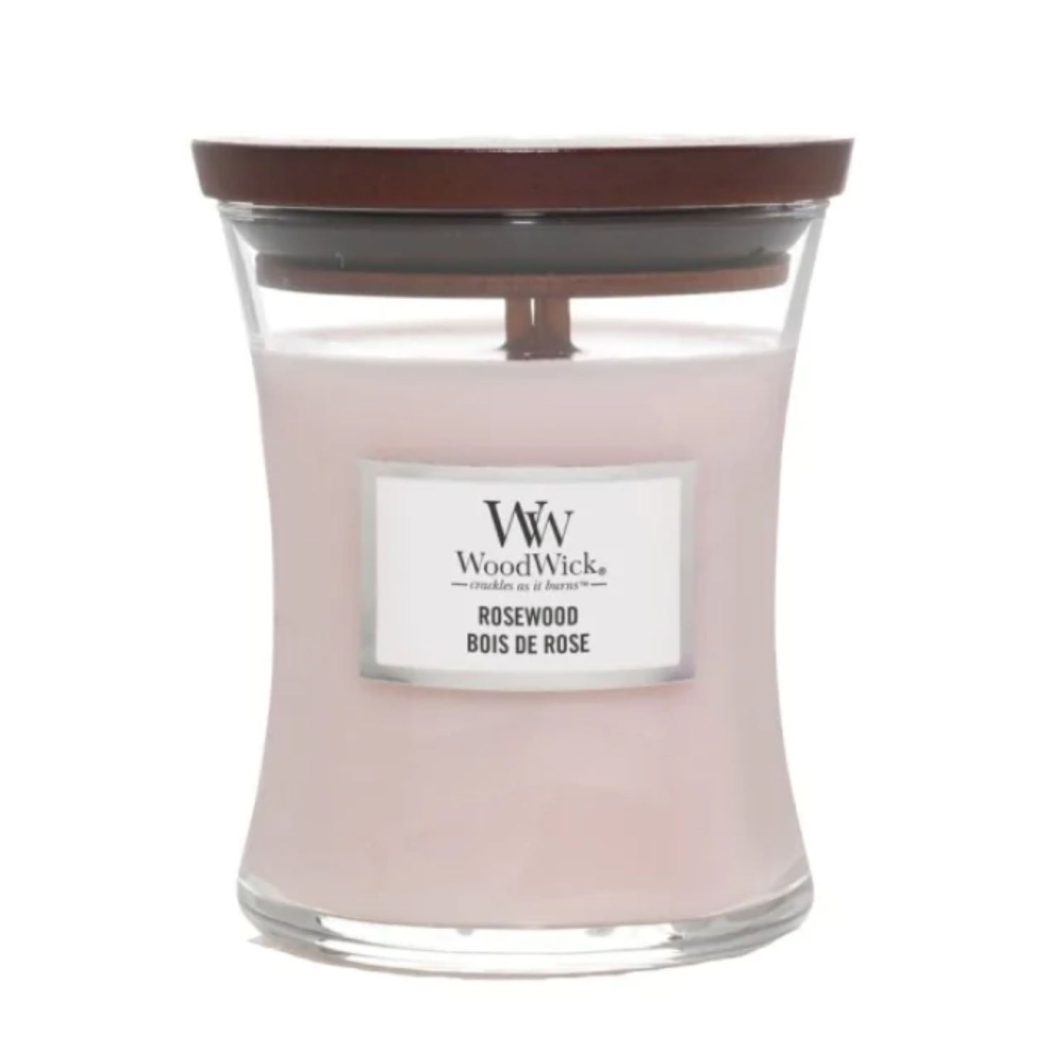 Ароматическая свеча WoodWick "Розовое дерево/ROSEWOOD", средняя
