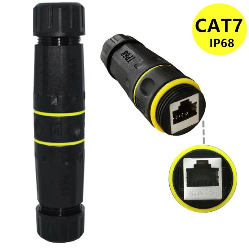 AXONUS Экранированный Ethernet-разъем Cat7 RJ45 из чистой меди