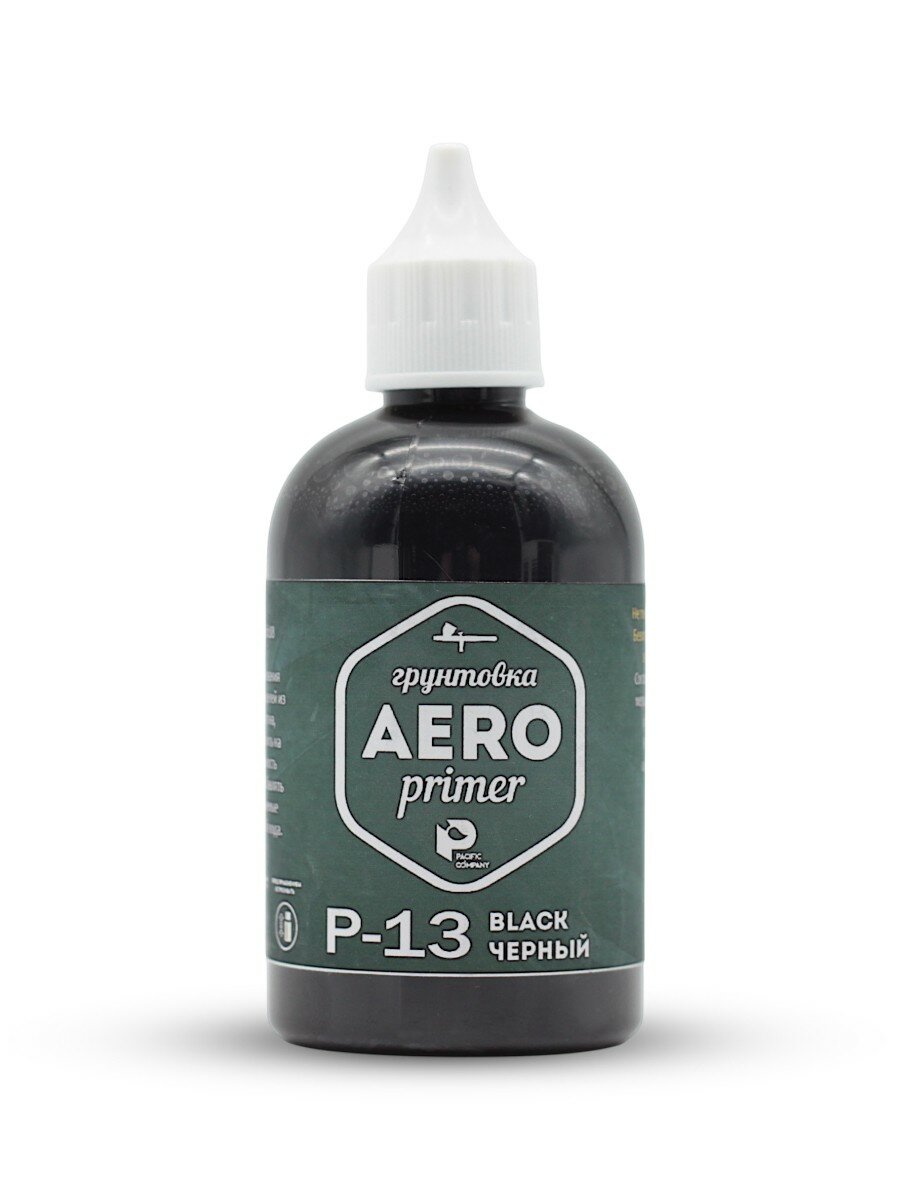 Pacific88 Грунтовка Aero Primer для аэрографа Черная, 100 мл, арт. P13