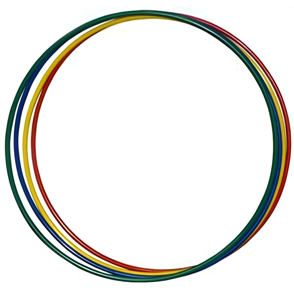 Обруч гимнастический Mr-oal750, окрашенный, алюминиевый, диаметр 75 см, 300 грамм