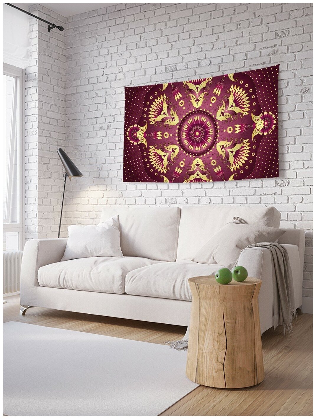 Горизонтальное фотопанно JoyArty на стену "Мандала гармонии и удачи", 100x150 см