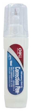 Набор из 24 штук Ручка корректор Deli E39292 шариковый белый 10мл