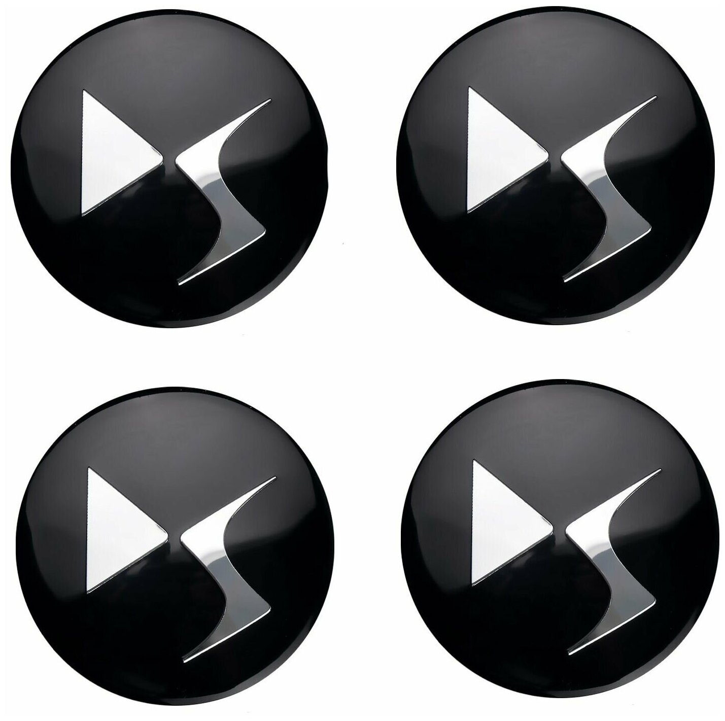 Наклейки на диски Ситроен ДС 56 мм, комплект 4 шт.