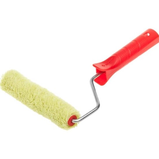 Мини-валик Зубр синтекс малярный в сборе, бюгель 6 мм, 15х100 мм, Мастер 03504-10