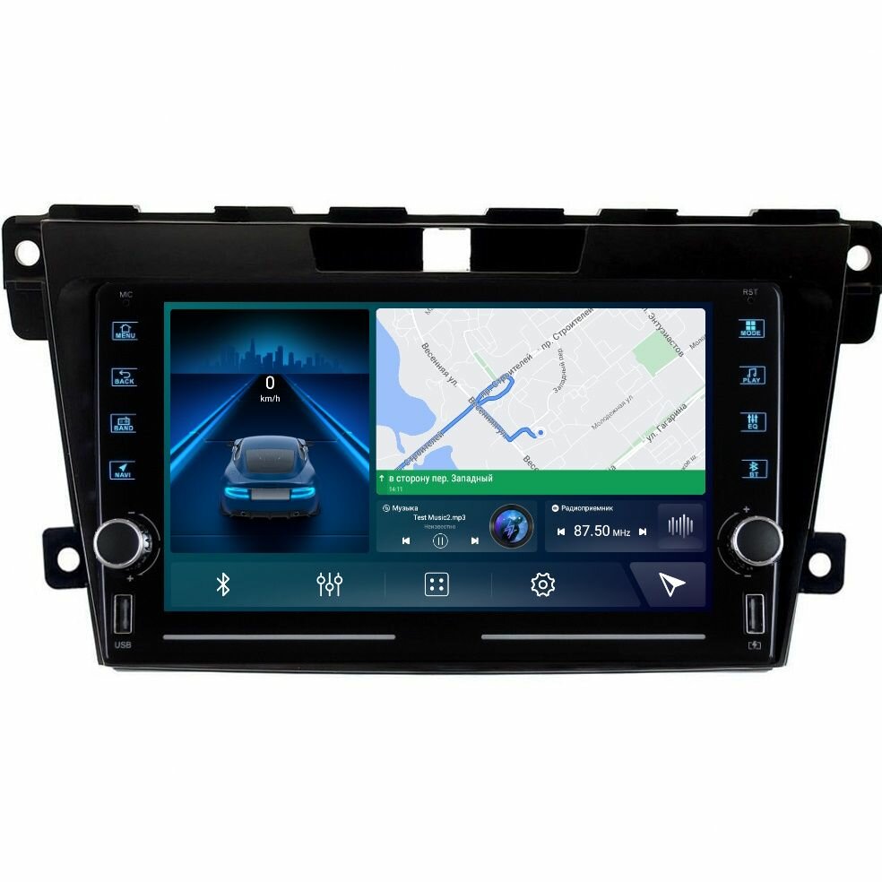 Магнитола R320 Mazda CX-7 2006-2012 - Android 12 - Процессор 8 ядерный - Память 4+64Gb - CarPlay - QLED - DSP 36 полос - 4G(Sim)
