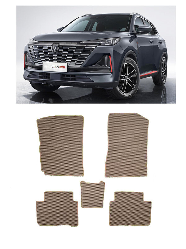 Changan CS55 plus 2017 - н. в. коврики EVA Smart Комплект в салон