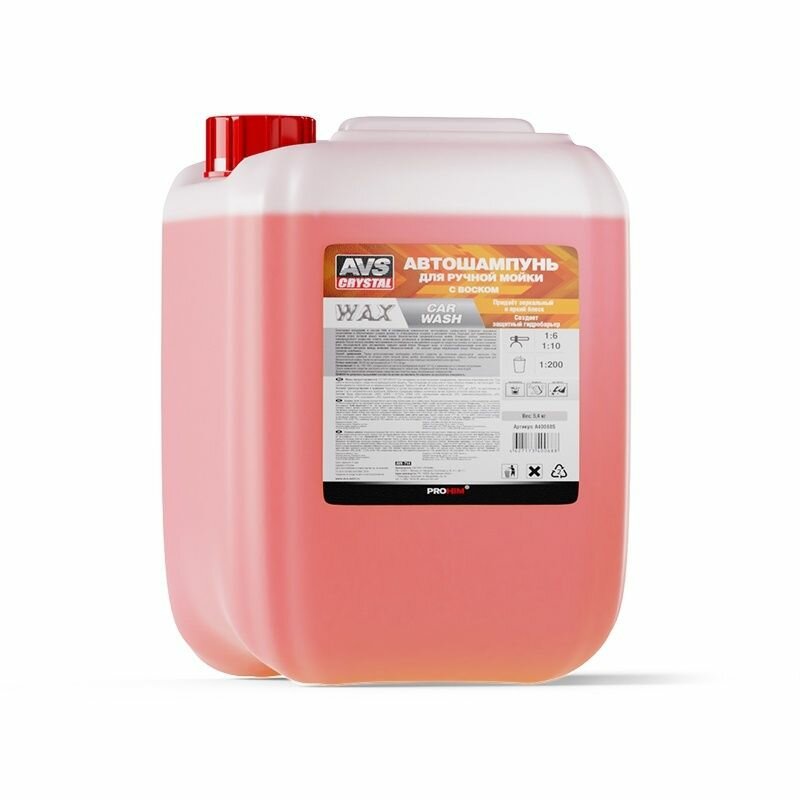 A40068S Автошампунь с воском AVS AVK-714 5,4 кг