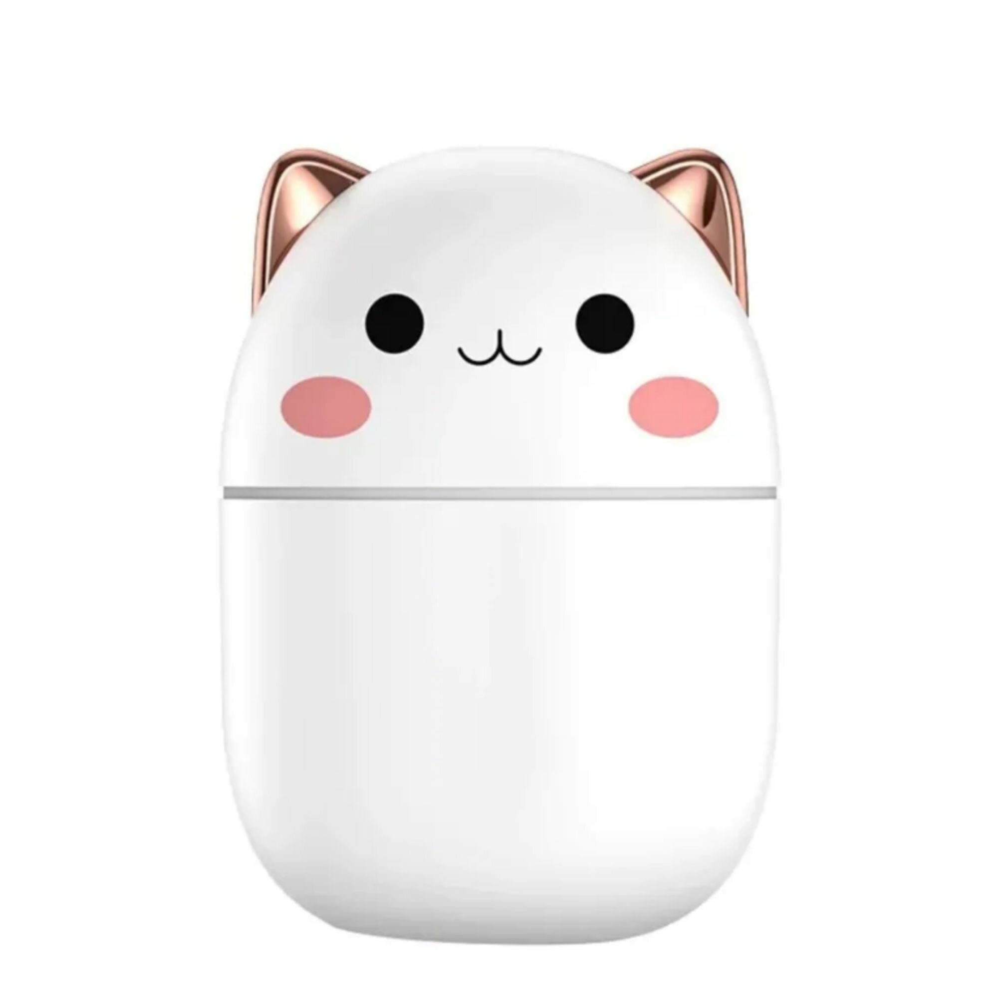 Увлажнитель воздуха маленький, настольный / С подсветкой , до 25 кв. м, цвет белый