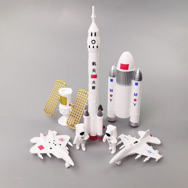 Набор фигурок Космический корабль, Спейс шаттл, Ракета, Космонавты / Space Shuttle 7шт (5-24см)