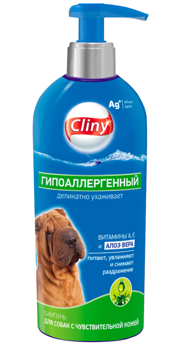 Cliny Мицеллярный шампунь для собак гипоалергенный (300 мл)