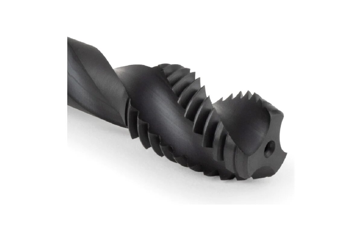 Машинный метчик GSR M3 DIN371 C/RSP35 HSSE‑VAP 6H для метрической ISO резьбы М3 с усиленным хвостовиком и азотированной поверхностью