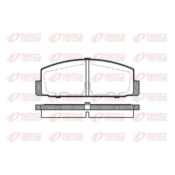 Колодки тормозные задние дисковые комплект Mazda, REMSA 0179.30 (1 шт.)