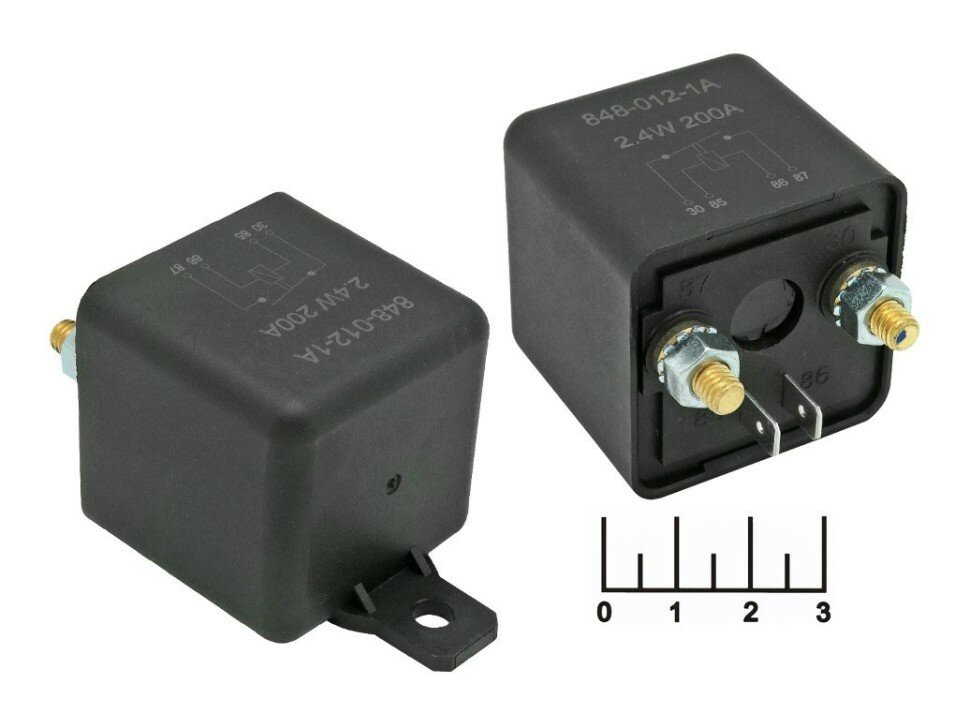 Реле =12V 200A/24V 848-012-1A