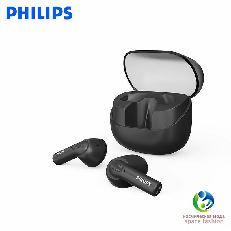 Беспроводная Bluetooth-гарнитура Philips TAT 2138 с функцией шумоподавления наполовину в ухе