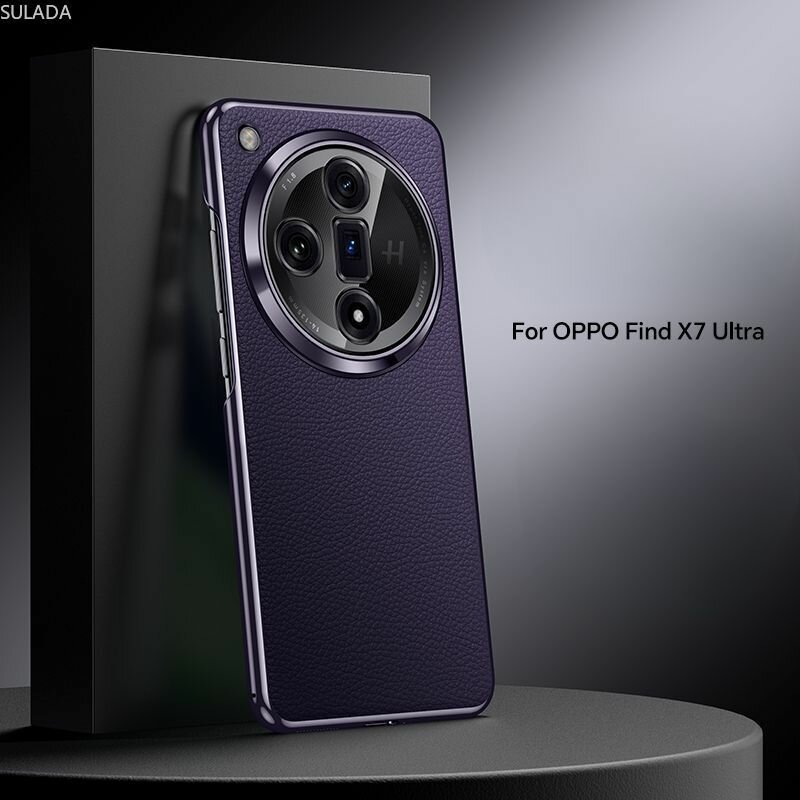 Роскошный натуральной кожи чехол для OPPO Find X7 Ultra(Оппо Найти X7 Ультра)