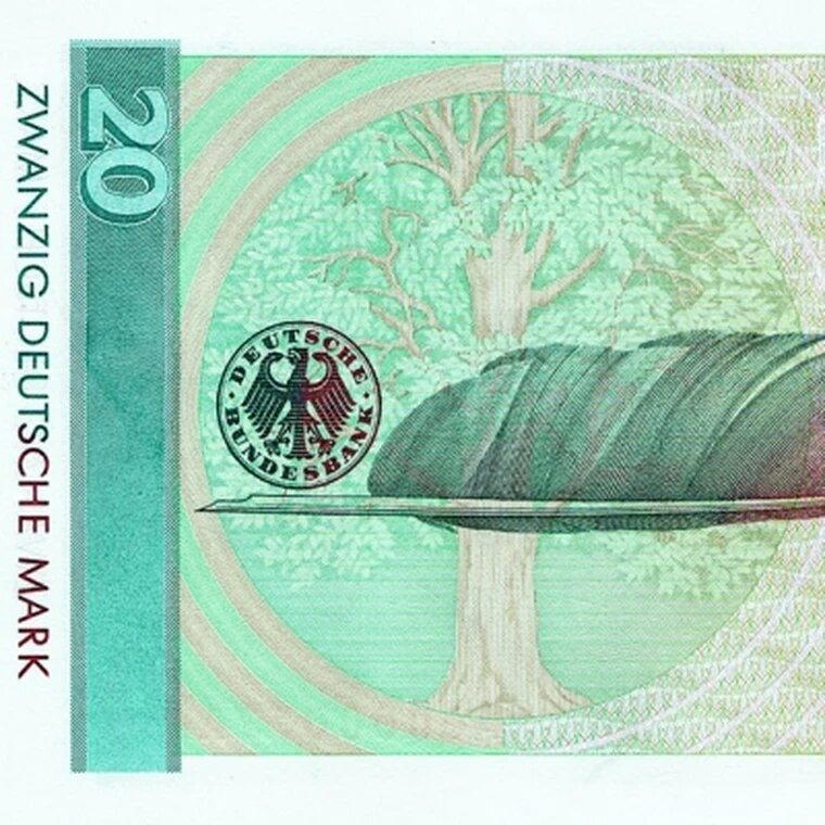 20 марок 1991 года Германия ФРГ, сувенирная копия, банкноты и купюры редкие коллекционные