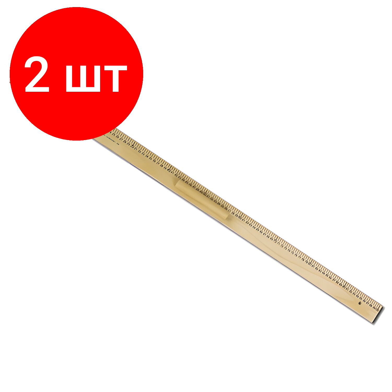 Комплект 2 шт, Линейка для классной доски (линейка классная), деревянная 100 см, С363, C363