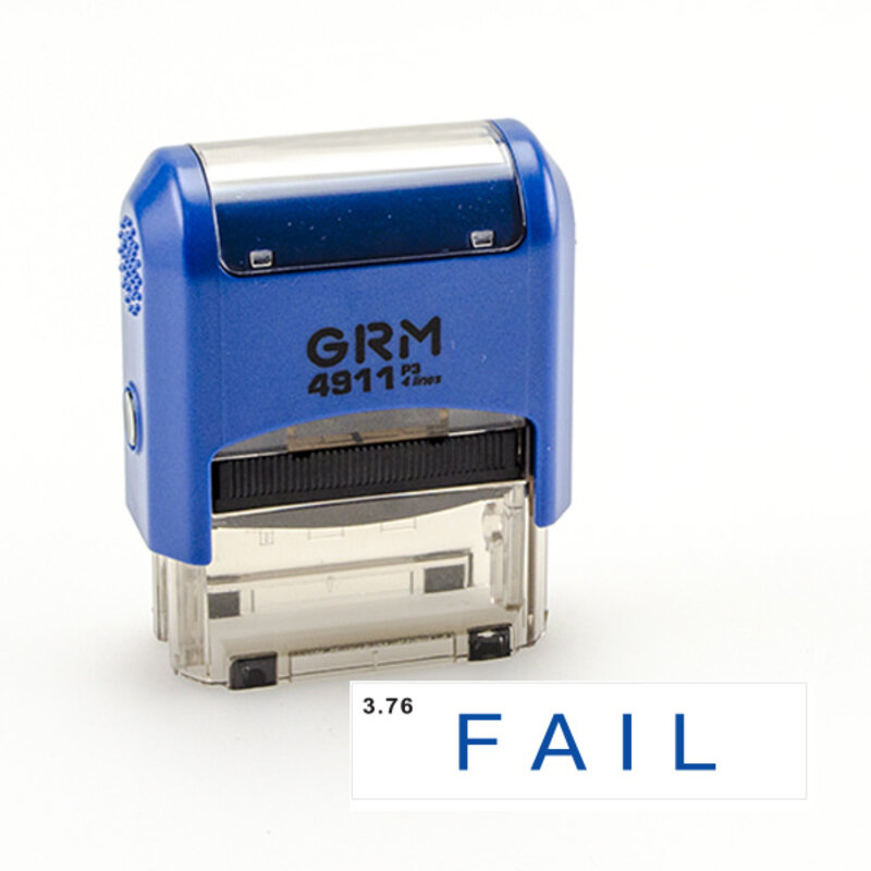 GRM 4911 P3 стандартный штамп «3.76 Fail»