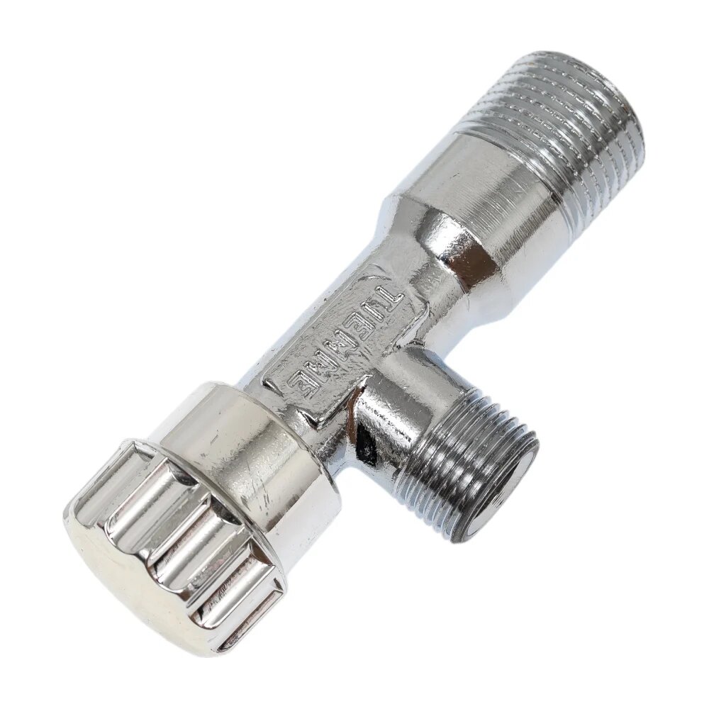 Угловой вентильный кран Tiemme с розеткой, 1/2"х3/8", хром 2950013