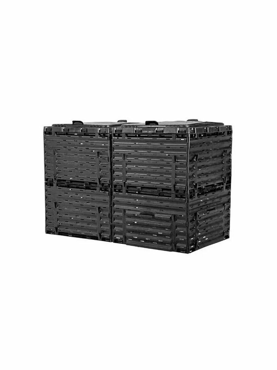 Компостер Piteco с крышкой 600л чёрный