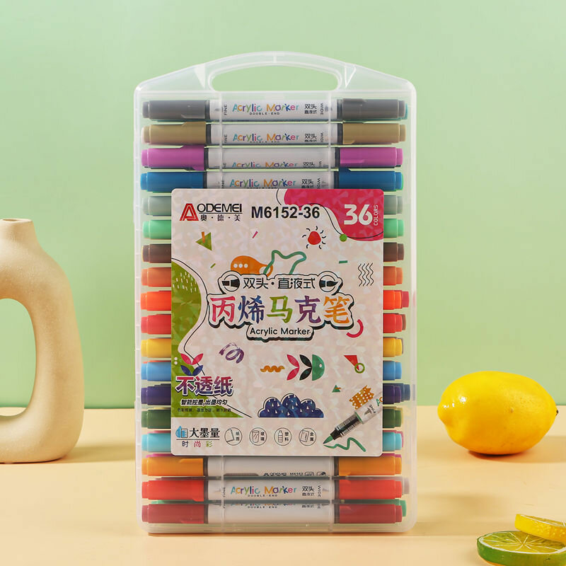 Маркерная ручка Color Student, 36 цветов, акриловая, двуглавая
