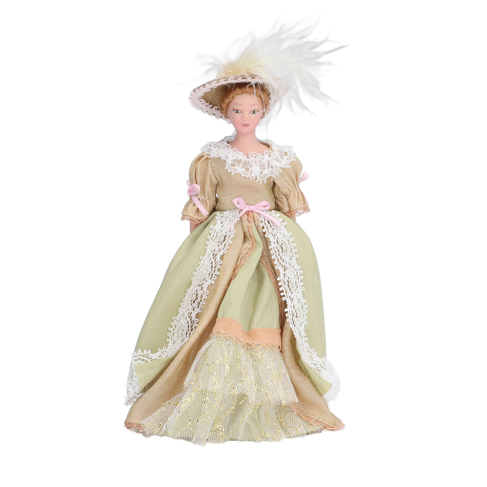 Реалистичная модель персонажа для кукольного домика, с вращающимися конечностями, хорошая устойчивость, миниатюрные керамические человечки для кукольного домика с подставкой.