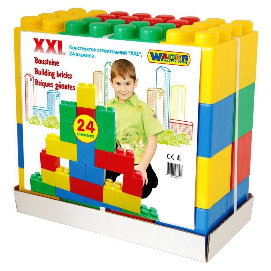Конструктор Полесье строительный "XXL", 24 детали, Wader (37503)