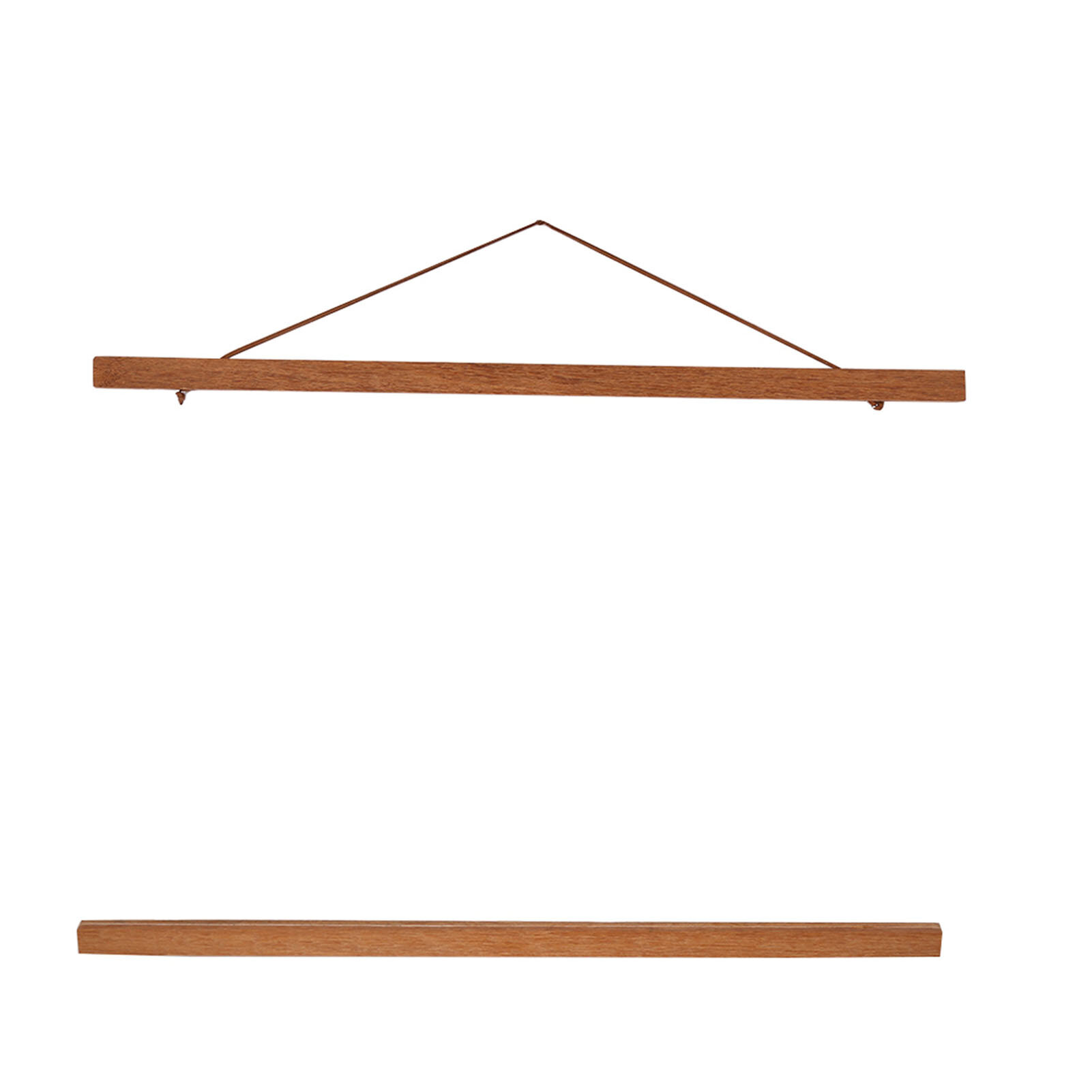 Современная магнитная фоторамка из опилок, сделай сам, постер, прокрутка, принты, вешалка для произведений искусства, тиковое дерево 50 см