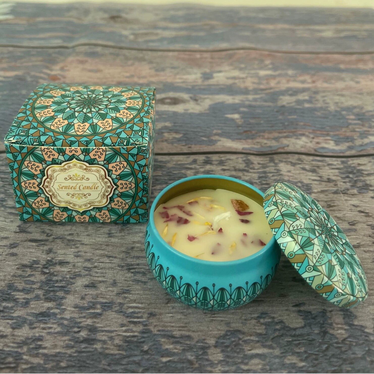 Подарочная коробка Элегантная Русская Классика, для ароматических свечей, цилиндрическая, 170 г