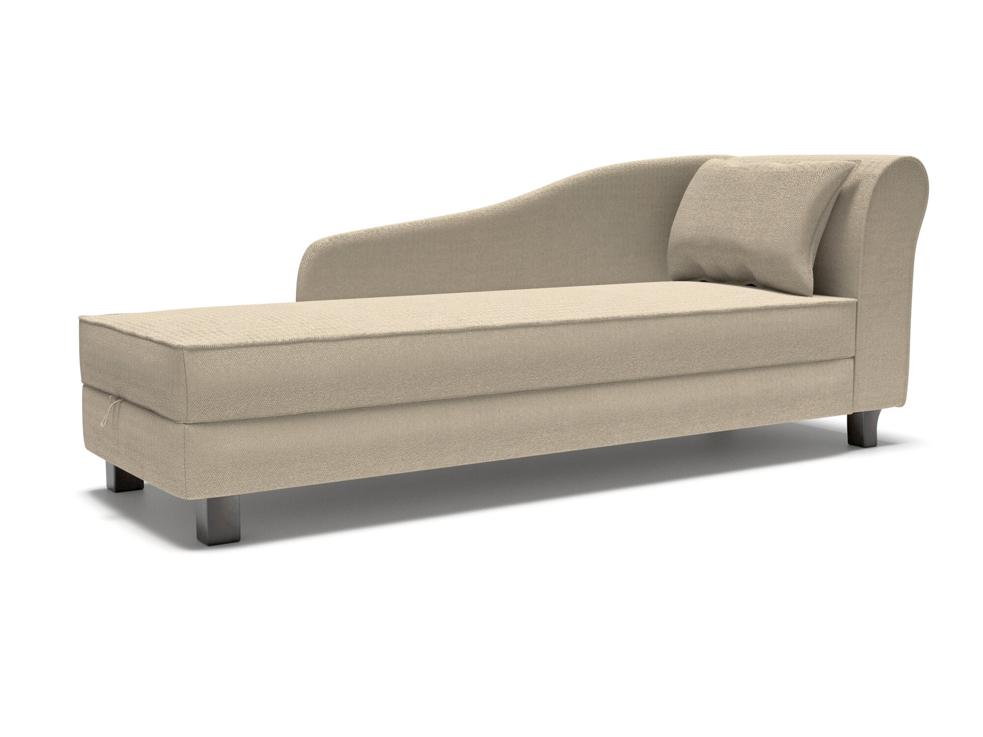 Диван кушетка Soft Element Ольгерд Ivory, рогожка, мягкая, с ящиками для хранения белья, на кухню, на дачу, в комнату