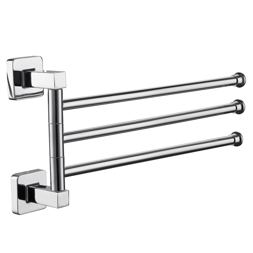 Держатель для полотенец Fashun A26 A2613 поворотный, матовый, из нержавеющей стали, держатель для полотенец в ванную, тройной, прямоугольный