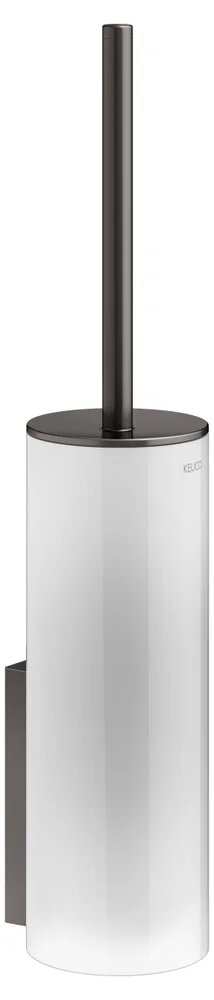 Ершик для унитаза Keuco Edition 400 11564 настенный, латунный, белый, черный, серый, закрытый, с подставкой