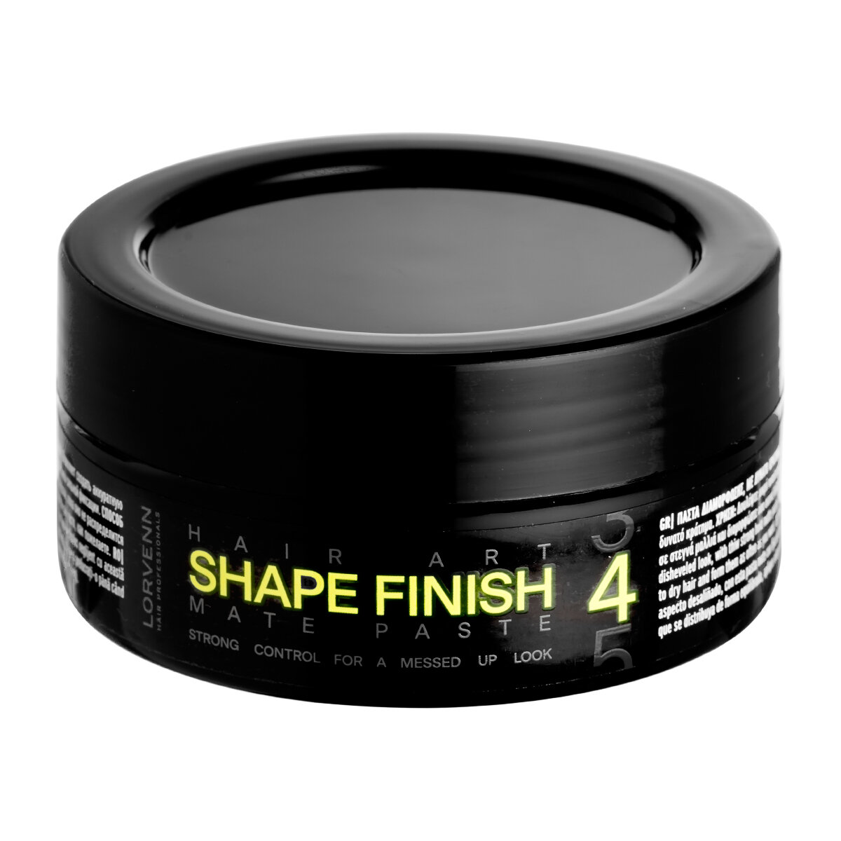 Моделирующая паста Lorvenn Shape Finish Mat Paste для волос сильной фиксации, 80 мл