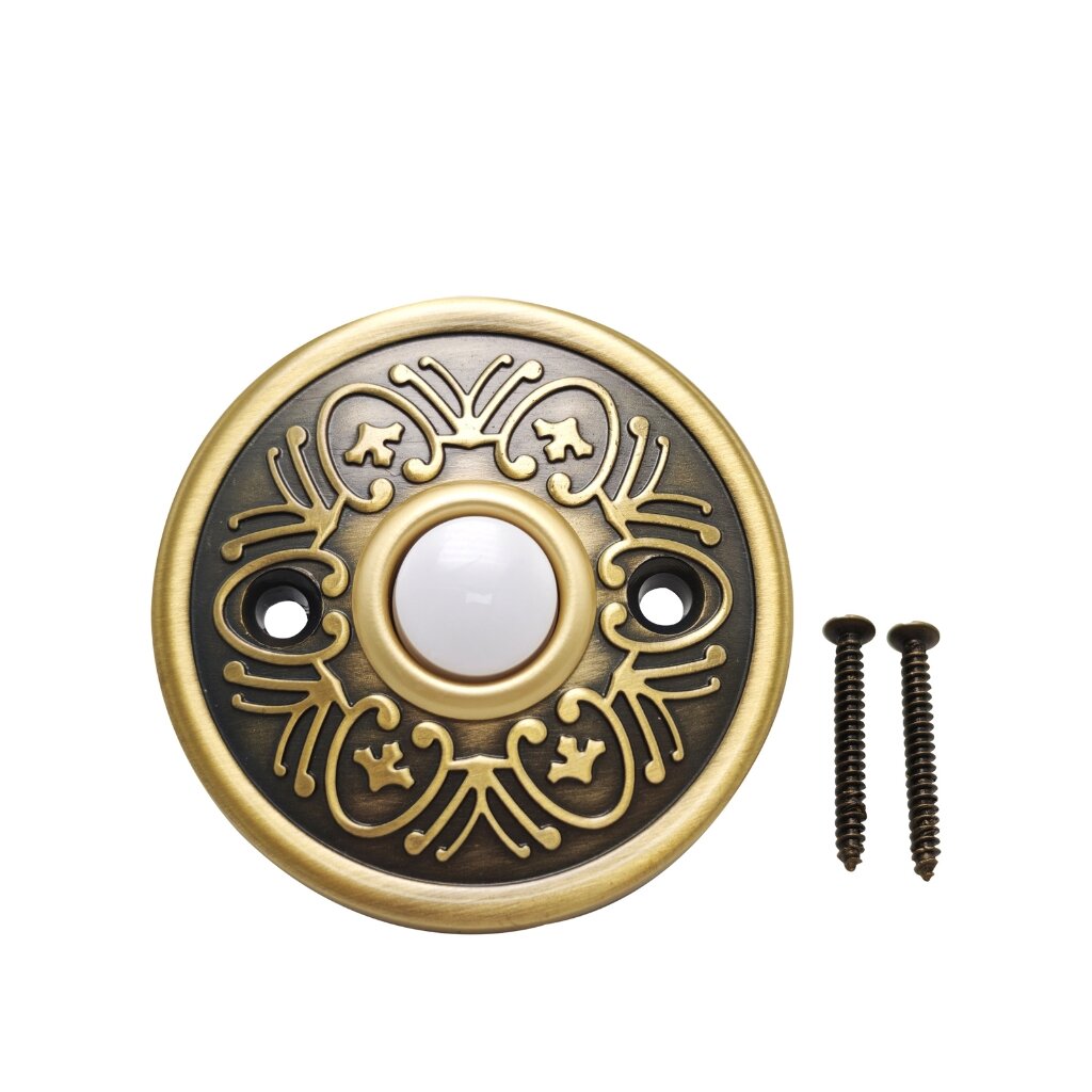 Элегантная ретро кнопка звонка со светодиодной подсветкой, устойчивая к коррозии, для различных погодных условий