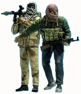 Модель солдата CHUYUN 1/35 (2 штуки)