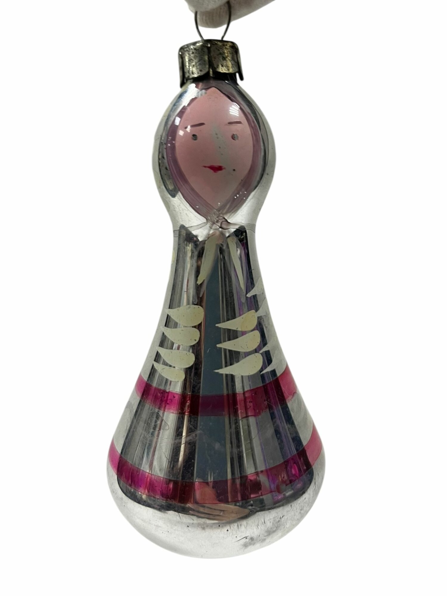 Советская елочная игрушка Глинка Матрёшка, сделано в СССР