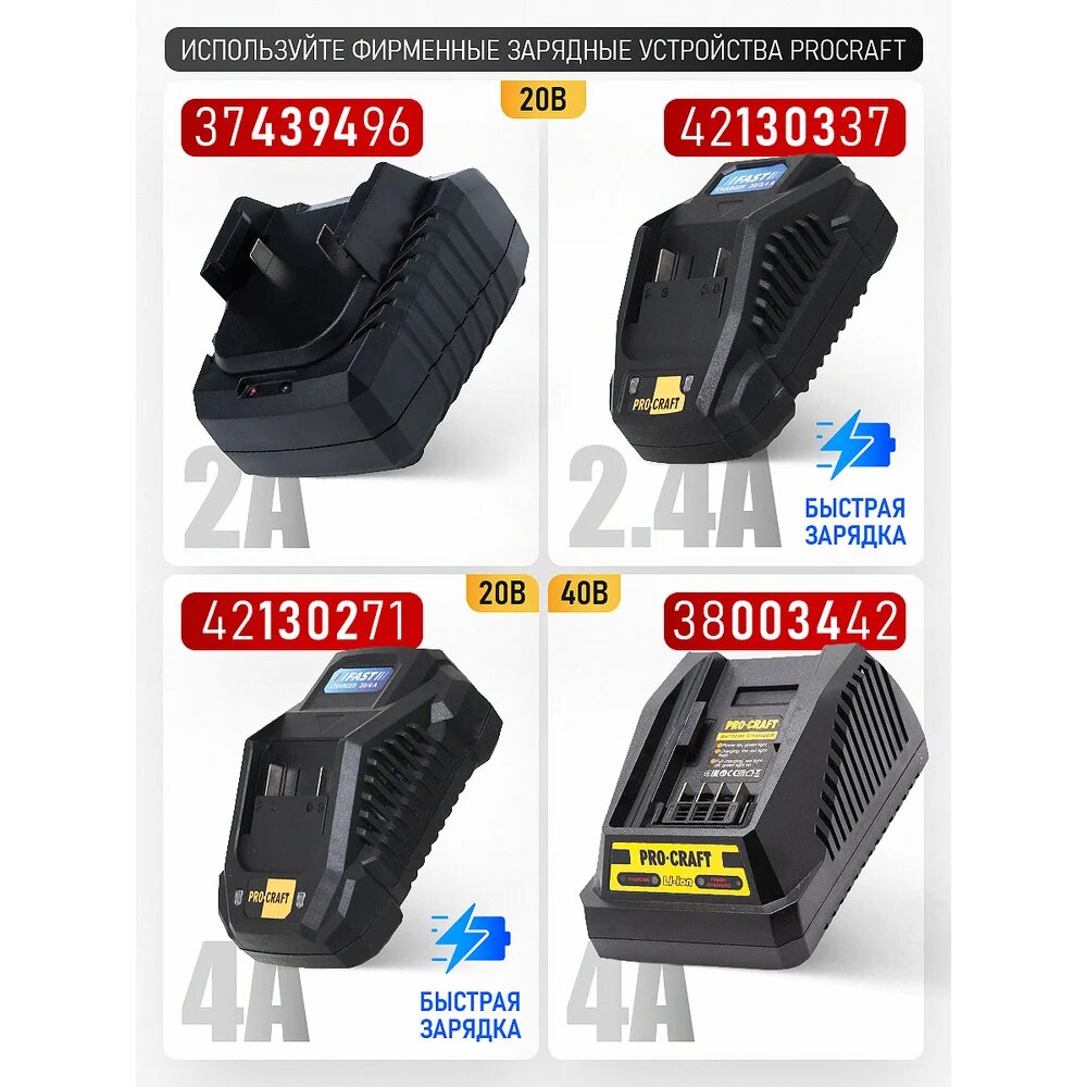Батарея PROCRAFT Universal BAT20/8 — фото 1