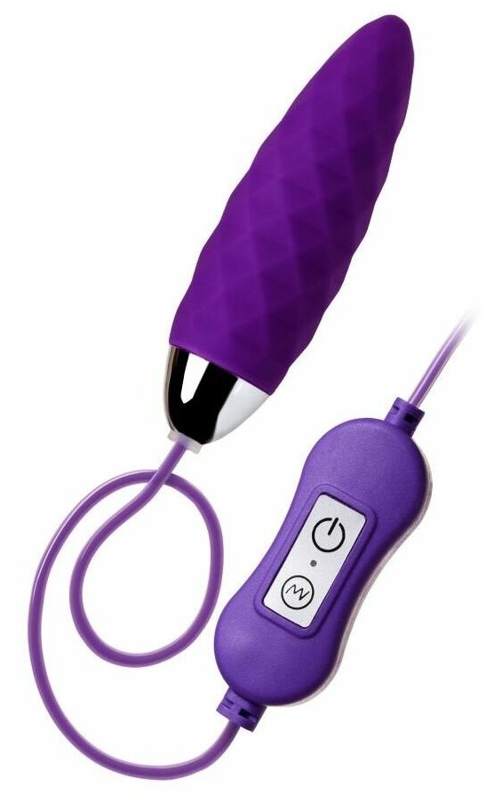 A-Toys Cony — фиолетовое виброяйцо с пультом управления, работающее от USB, ⌀2.1 см
