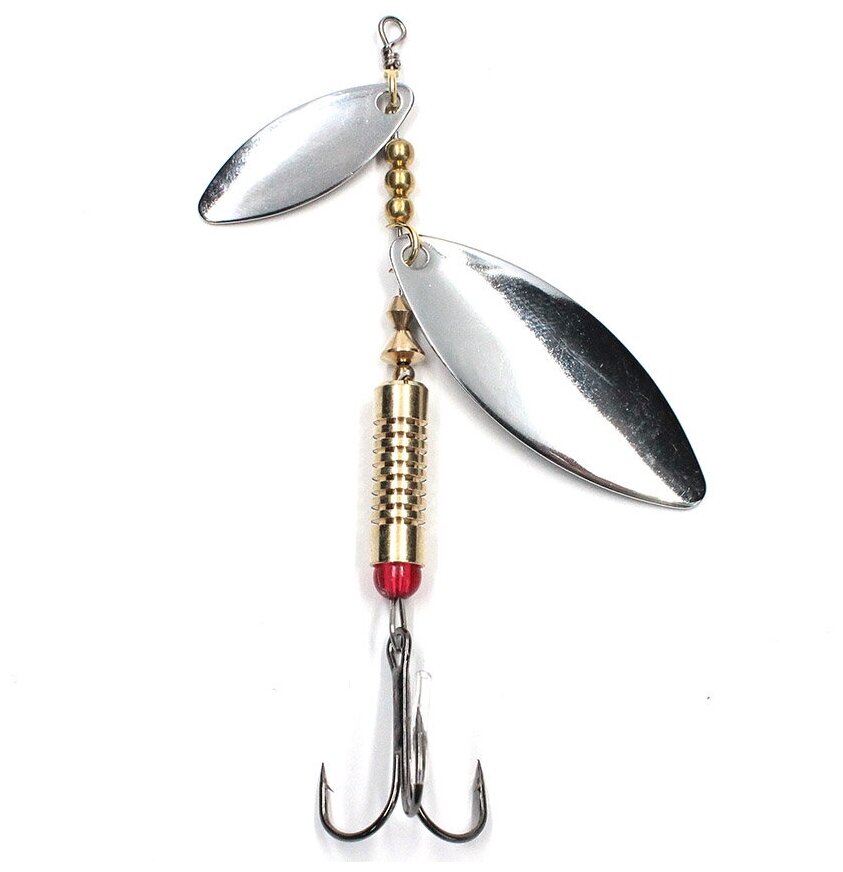 Блесна вертушка вращающаяся Namazu Ahimonda, вес 7 г, цвет 01 (серебро)